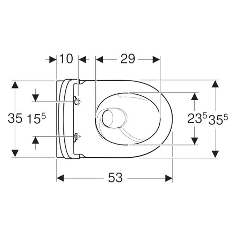 Geberit iCon fali wc készlet, mélyöblítésű, zárt forma, TurboFlush, WC ...